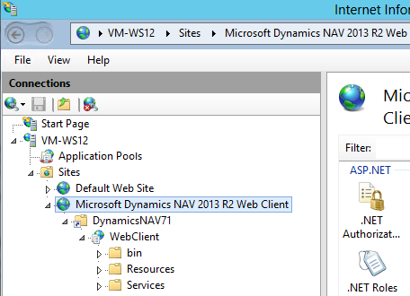 Deploying the Microsoft Dynamics NAV Web Server Components